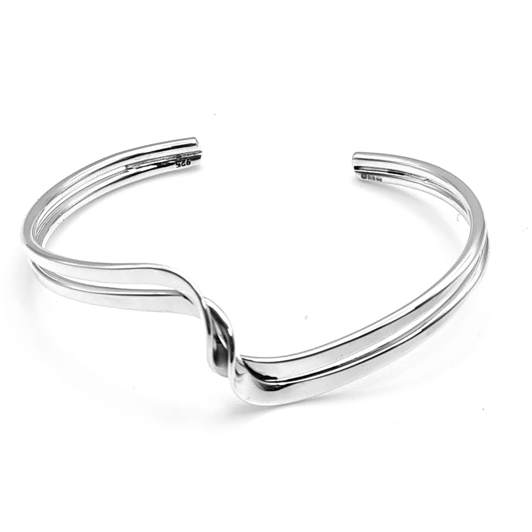 Double Wave Cuff - Salsa Silver Jewellery